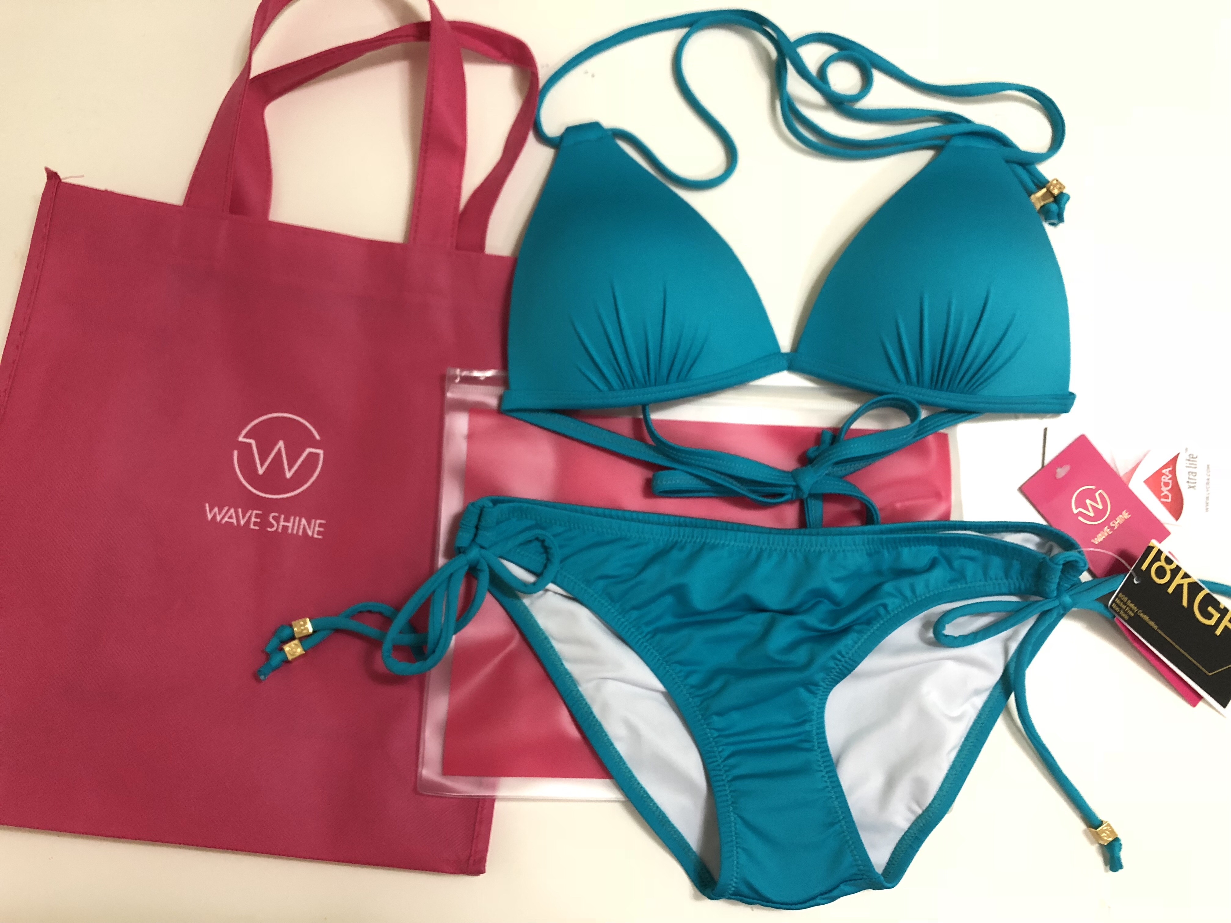 [慧 開箱]WAVE SHINE Bikini.海邊必備超吸睛比基尼